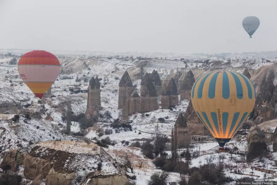 Cappadocia. Dove è il modo migliore per fare un palloncino?