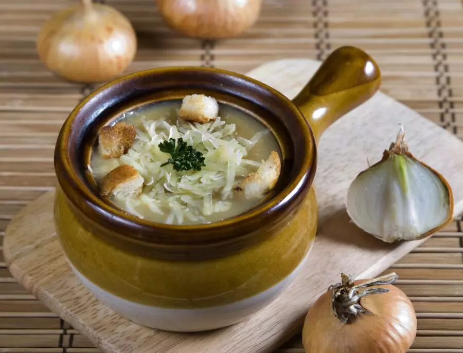 fransk løksuppe