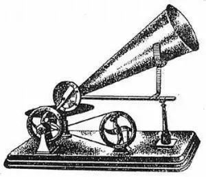 הראשון Gramophone E. Berliner (סריקה מתוך הספר