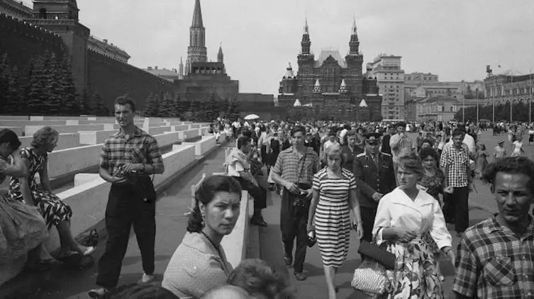 મોસ્કો, રેડ સ્ક્વેર, 1960 ઇ.