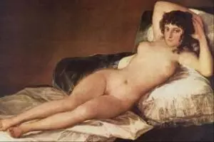 Alde Macho Francisco Goya wie gelok mei syn mefrou en model, yn myn miening, it measte fan alle foarige