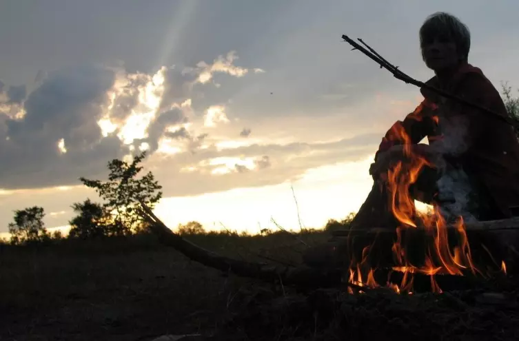 Fuego en el embalse de Rybinsky