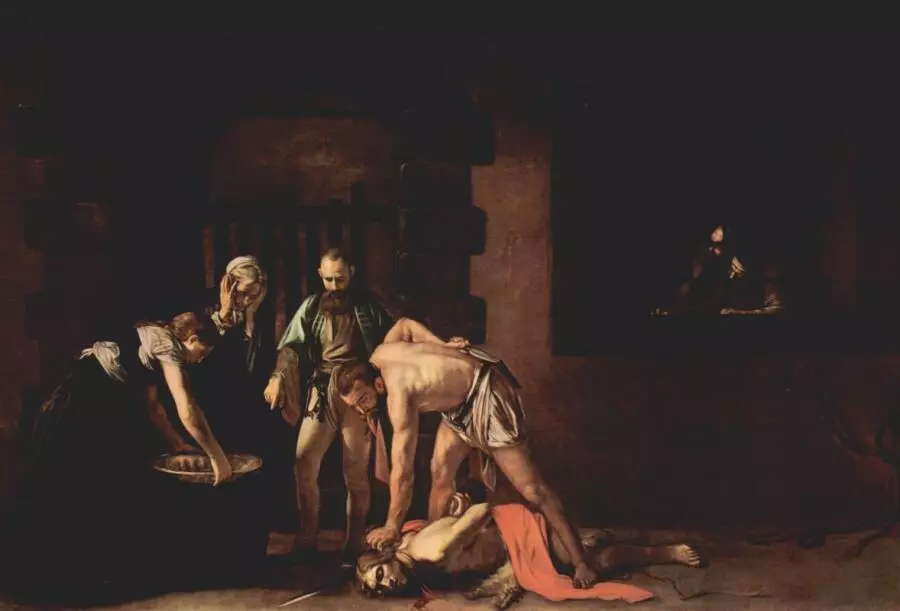 Мікеланджэла Мерізі дэ Караваджо, «Абезгалоўліванне Іаана Хрысціцеля», 1608 г.