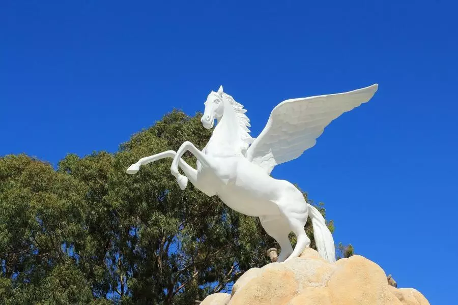 Pegasus - Winged မြင်း, အဟောရည်, ကဗျာဆန်ဆန်လှုံ့ဆော်မှုနှင့်စဉျးစားဆငျခွတို့၏သင်္ကေတ