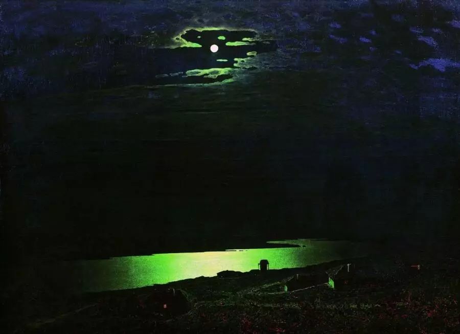 Архіп Куінджы, «Месяцовая ноч на Дняпры», 1880 г.