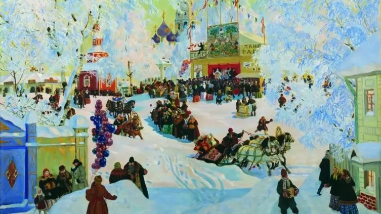 Б. М. Кустодієв, «Масляна», 1919 р