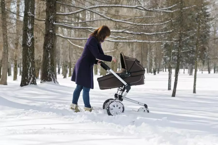 Yini oyinaka lapho ukhetha i-stroller ebusika?