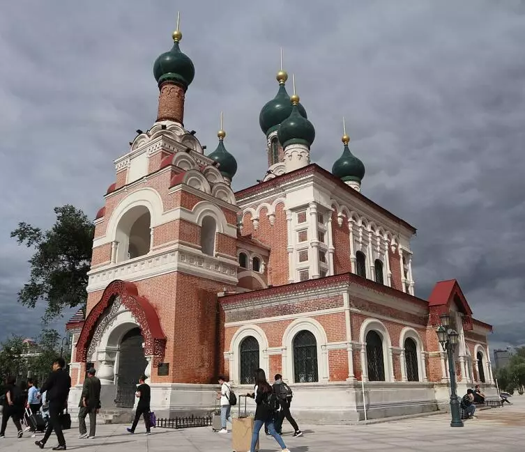 Vue de l'église Iverskaya en 2018 Harbin