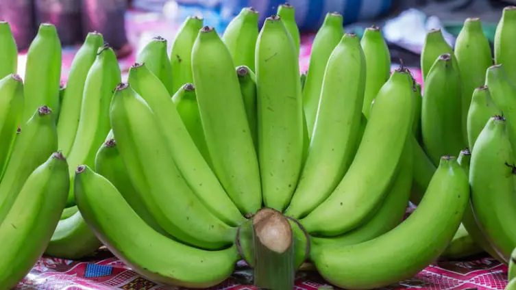 Små grønne bananer. Hvad er de nyttige?