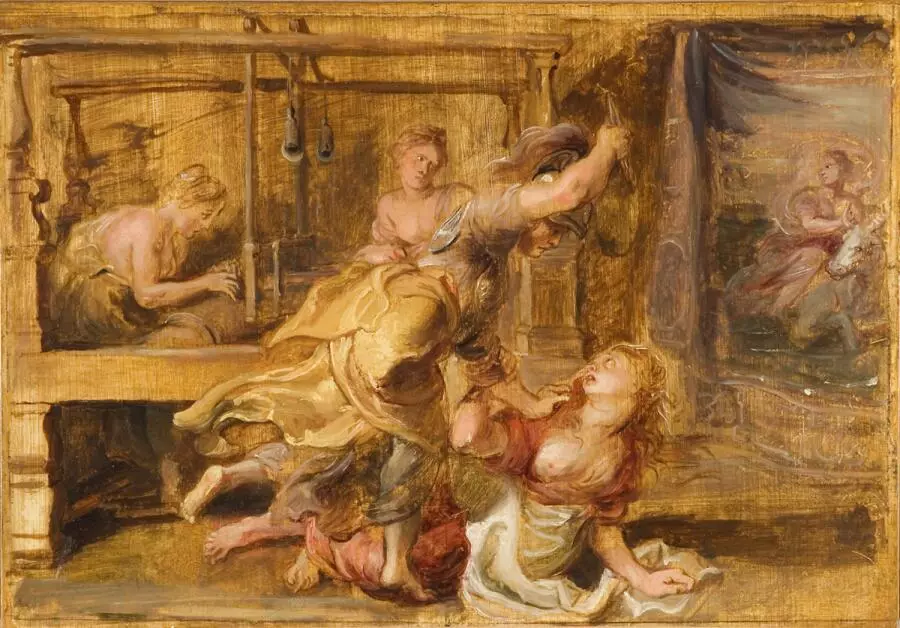 Peter Paul Rubens, Pallada ve Arane, 1636