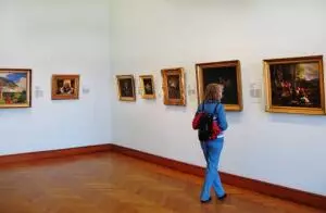 În galeria de artă a Belvedere superioară