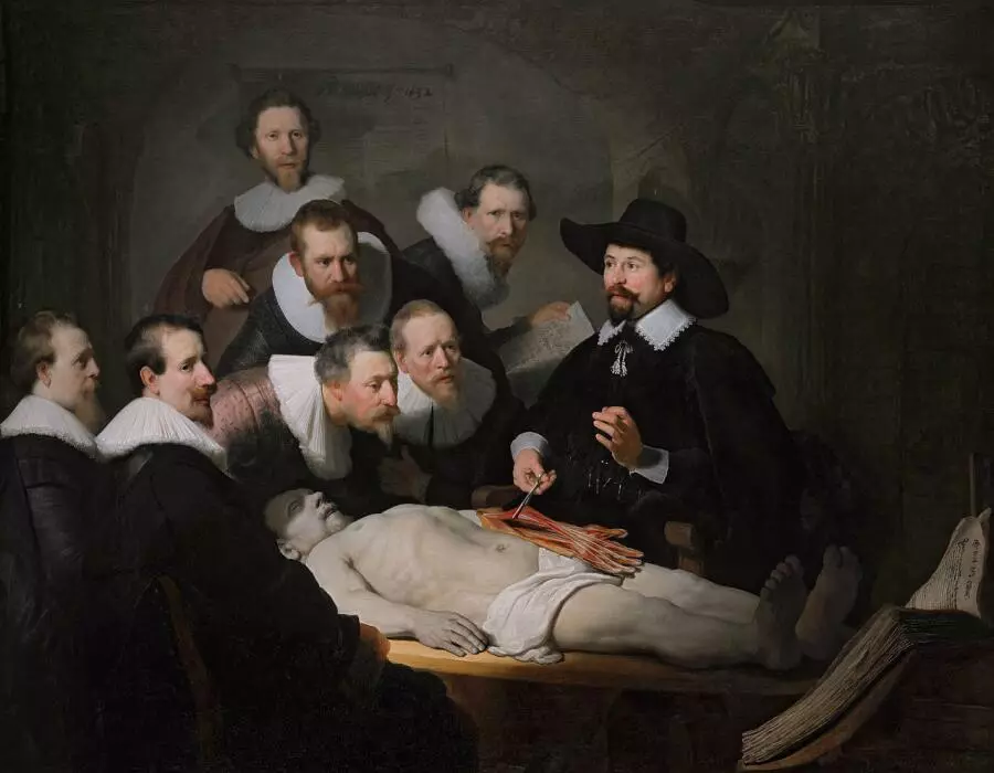 Rembrandt „Pouka anatomije dr Tulp”, 1632