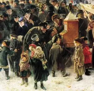 Райок. Фрагмент картини К. Маковського «Народне гуляння»