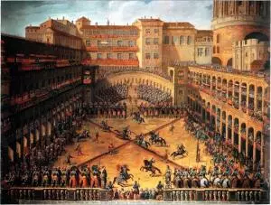 1565 년 로마의 기사의 토너먼트