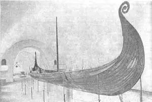 Viking ship mula sa poleed. Tungkol sa 800 G.