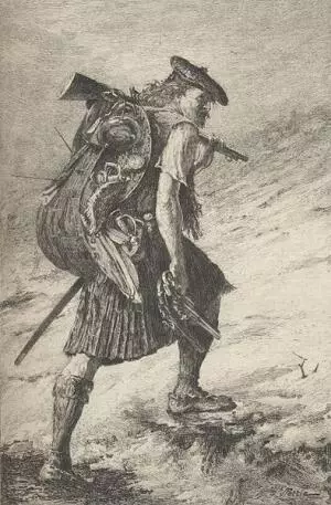 Wallverily (Vaverley) (Illustrazzjoni għall-ewwel edizzjoni tal-Novel Walter Scott, Artist John Pettie, inċiżur F. Huth)