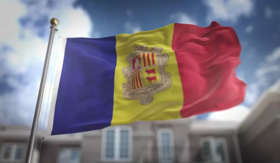Bandera de l'estat de Principat Andorra