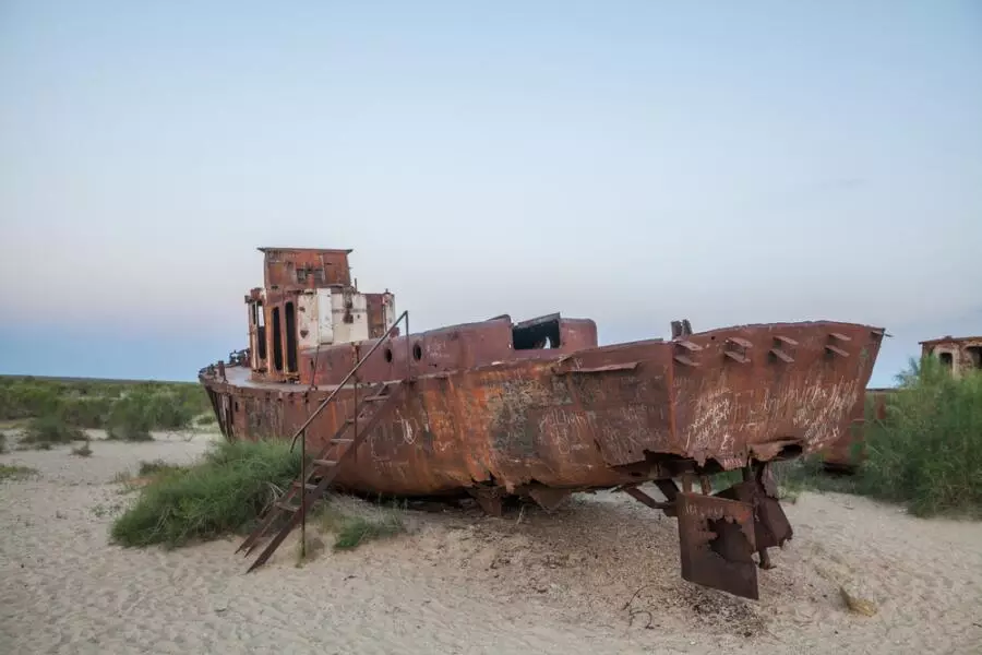 Abandonatutako itsasontzia Muinak, Uzbekistan