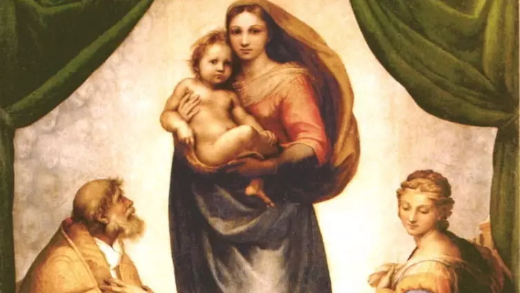 Kiu prezentis Rafael laŭ la bildo de la Sixstine Madonna? 52793_1