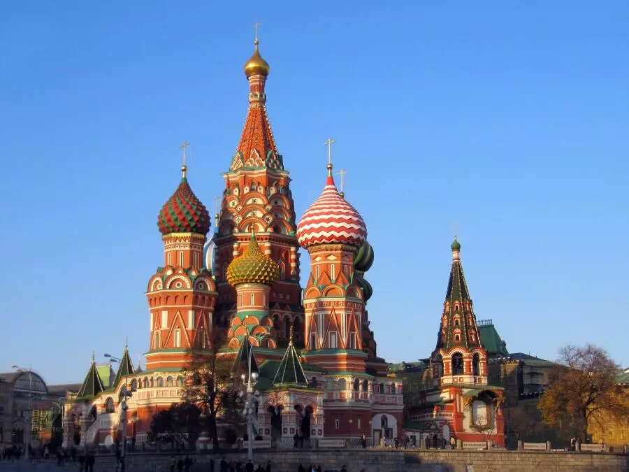 Vasily Catedral de Bendito en Moscú, erixido por orde de Ivan Terrible