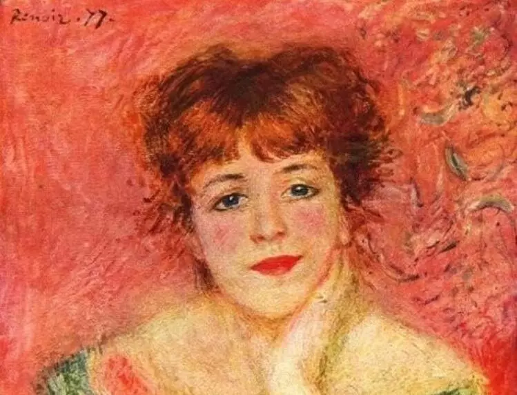 Auguste Renoir, Actriz de fragmentos de retrato Zhanna Samari