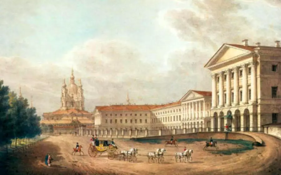 S. F. Galakttoov, Smolny Institute, Litografía