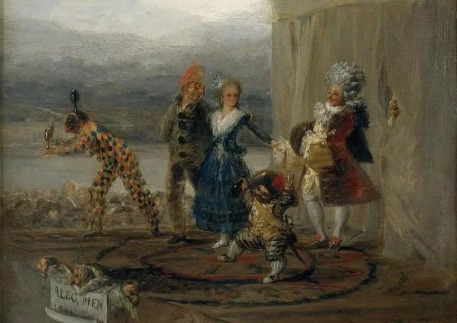 Goya „błądzących komedia” (fragment) 1793