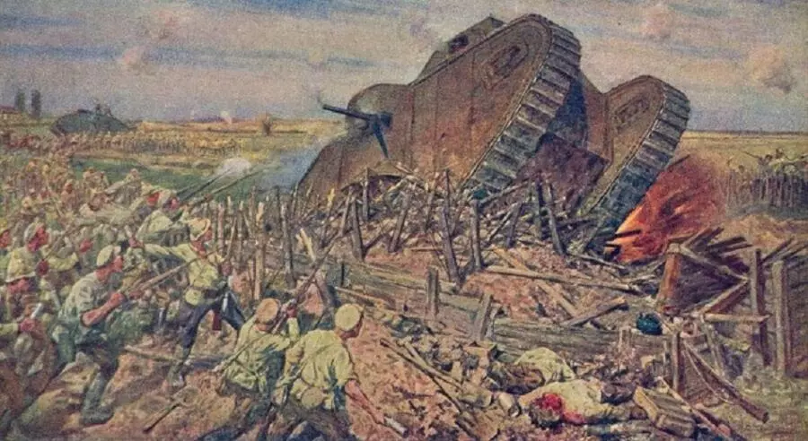 I. A. Vladimirov, "na-ejide tankị n'okpuru kakhovka", 1927