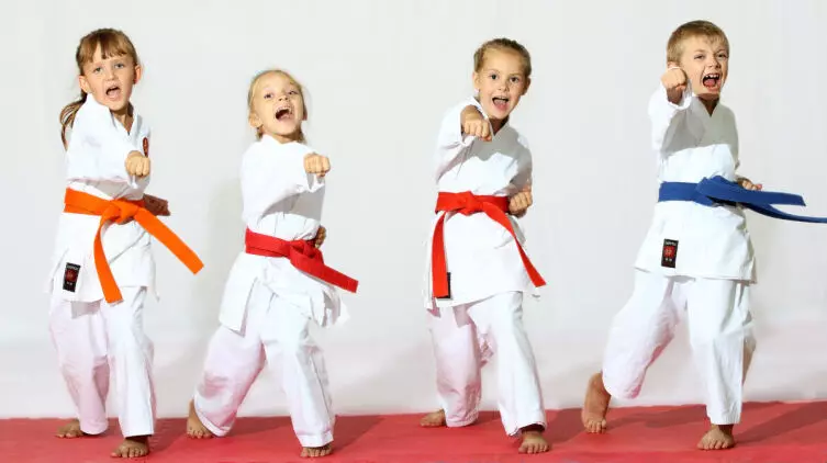 ¿Deixa a un neno á sección de karate?