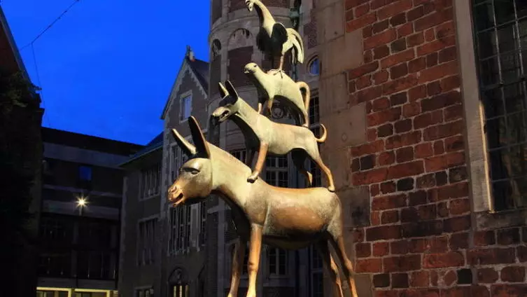 Monumen Musicians Bremen di Bremen