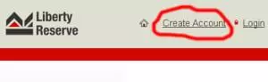 Pentru a vă înregistra în Liberty Reserve Faceți clic pe